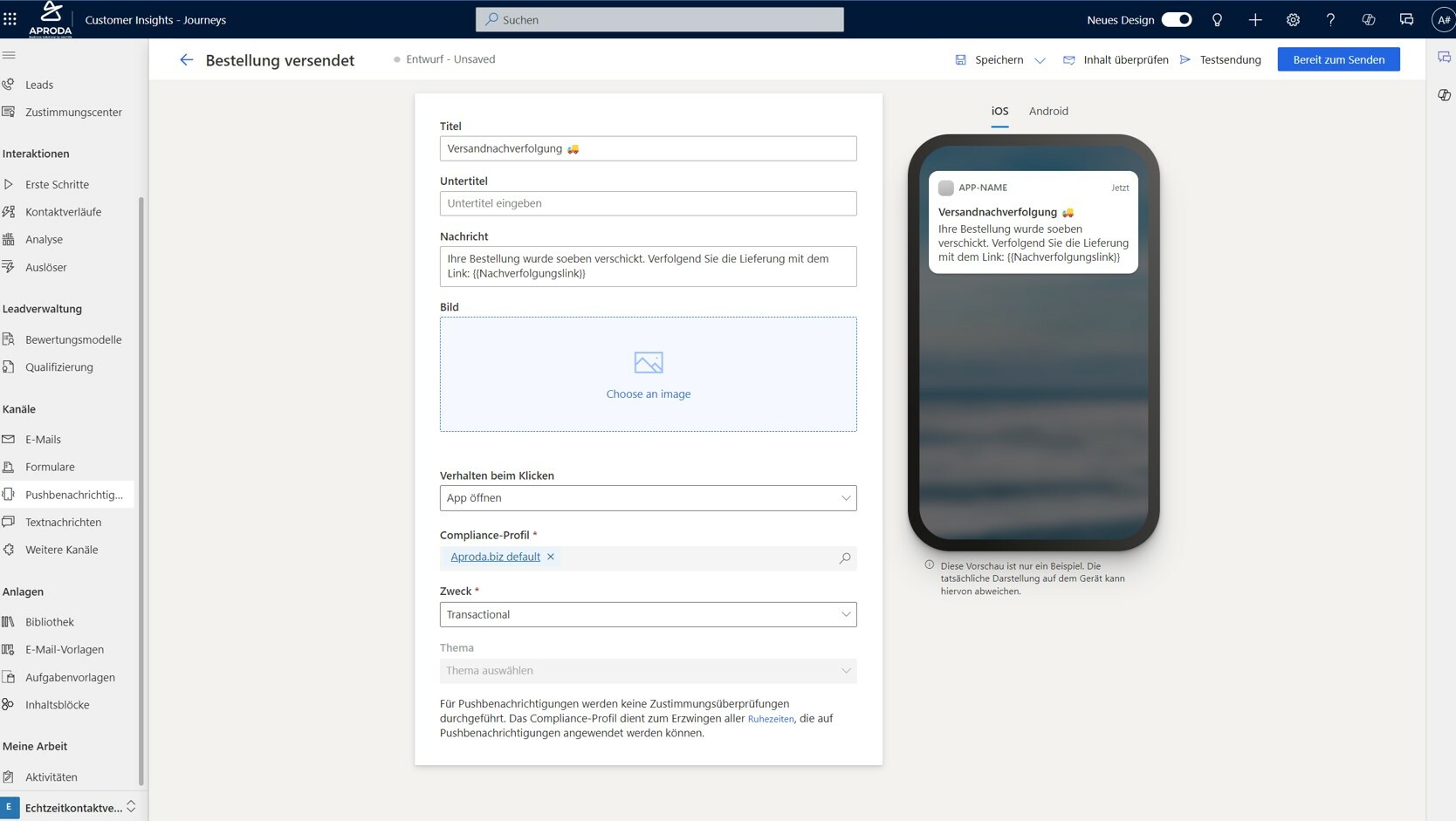 Microsoft Dynamics 365 Customer Insights - Aproda AG